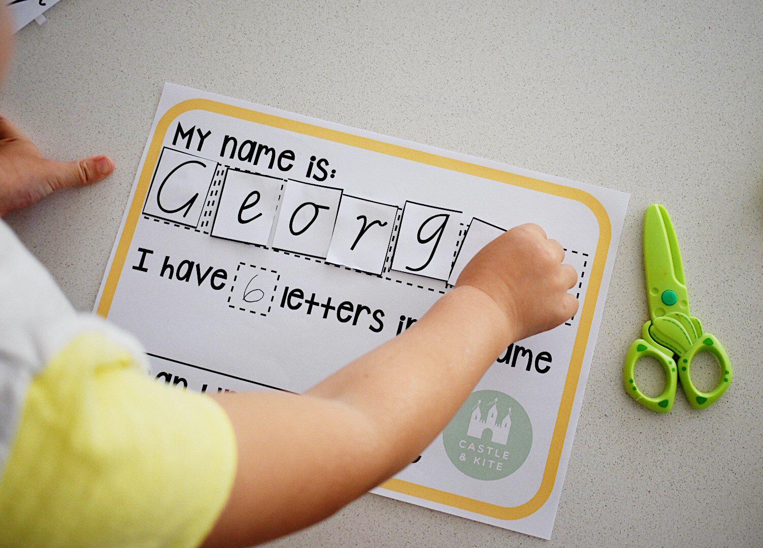 Name Build Activity – Castle & Kite