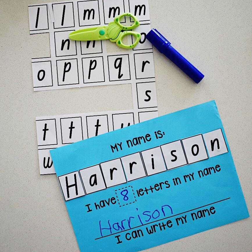 Name Build Activity – Castle & Kite