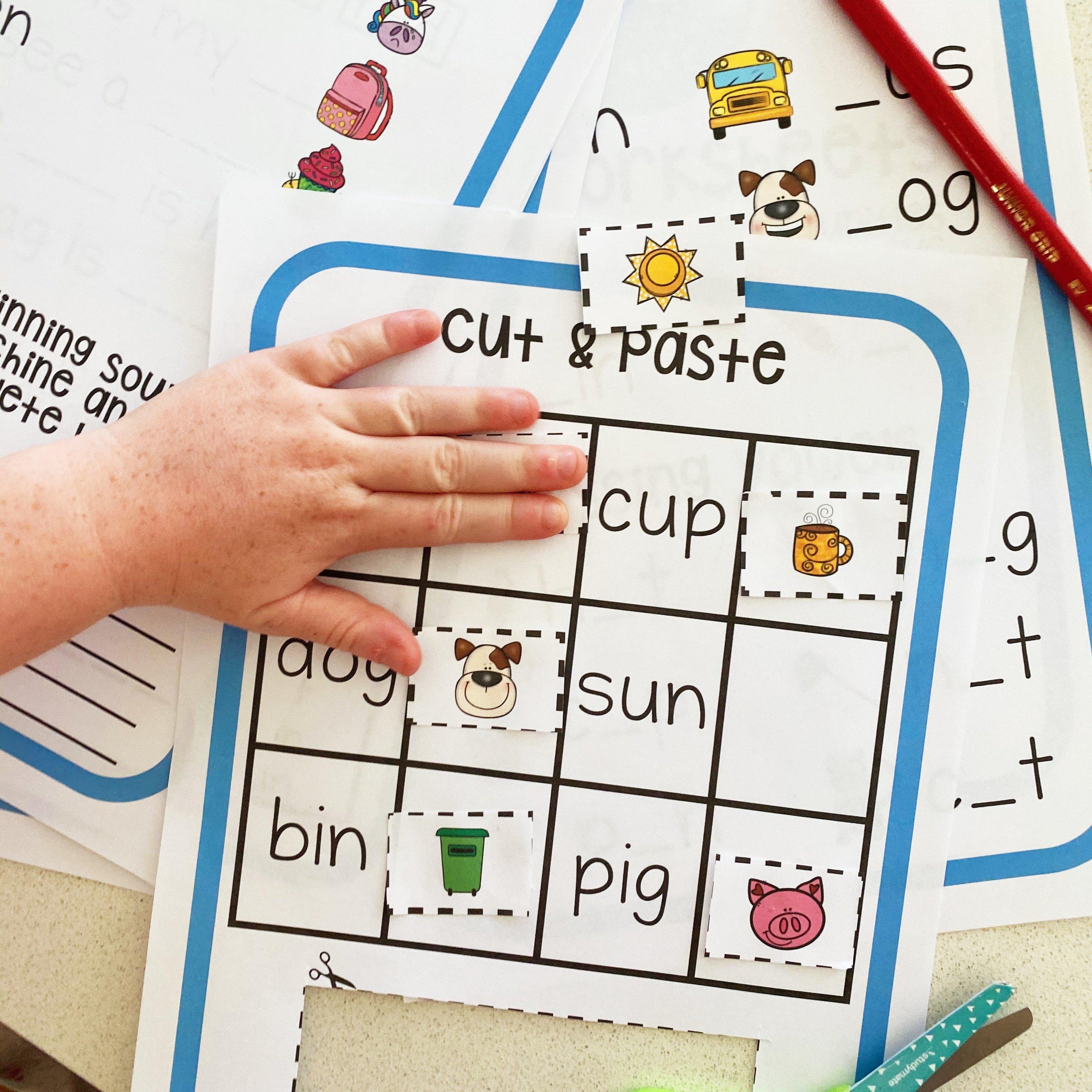 CVC Worksheets – Castle & Kite