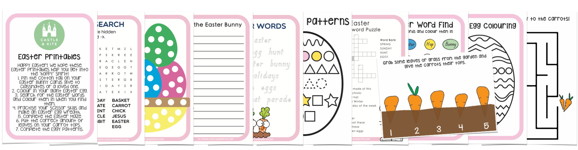 Easter Printables – Castle & Kite