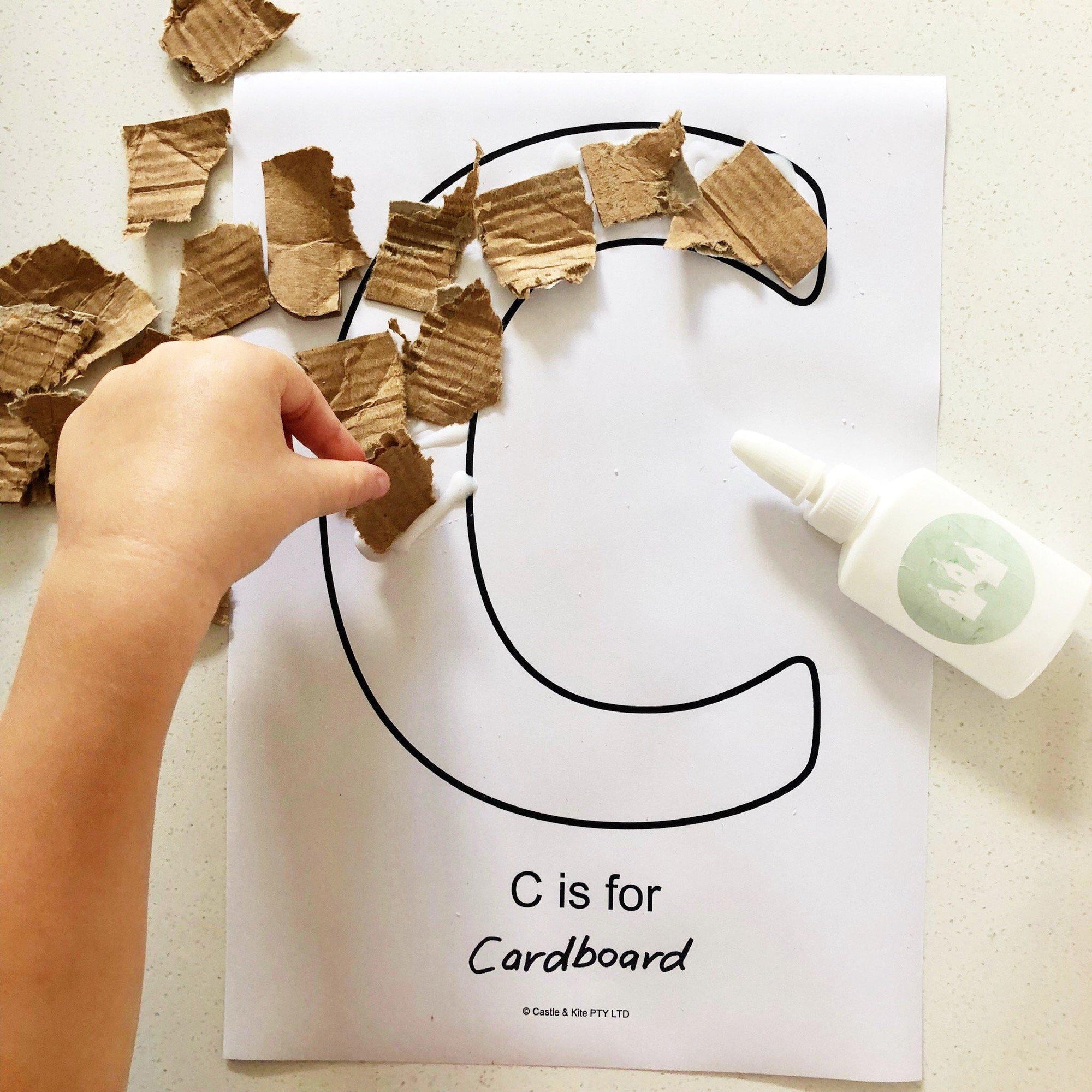 A-Z Letter Collage Printable – Castle & Kite