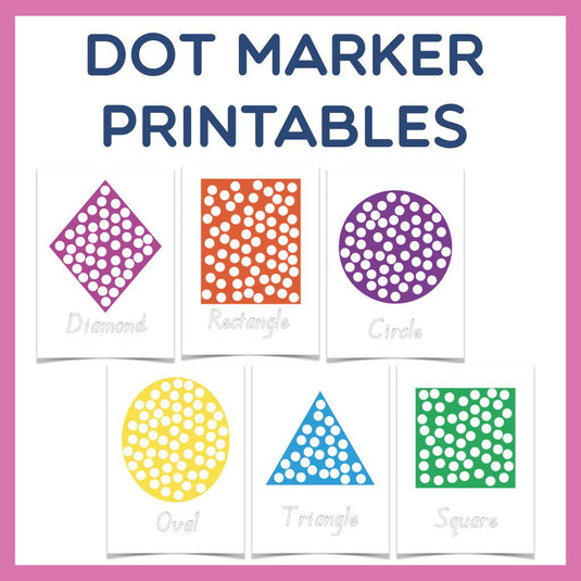 Shapes - Dot Marker Printables – Castle & Kite